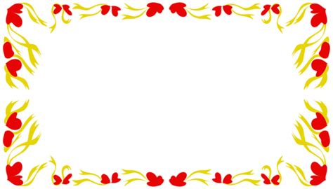 Red Yellow Frame PNGs For Free Download