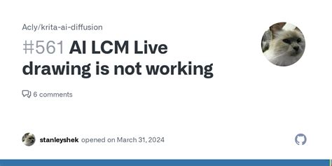 AI LCM Live Drawing Is Not Working Issue Acly Krita Ai Diffusion GitHub