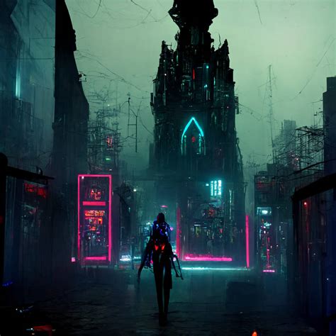 Cyberpunk Vampire In Neon Gothic City By Duanearmix007 On Deviantart