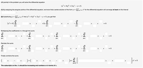 Solved (40 points) In this problem you will solve the | Chegg.com
