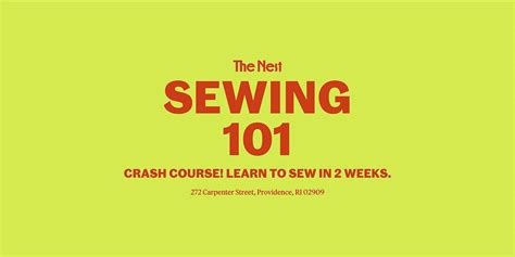 Sewing 101 Crash Course — Learn To Sew In 2 Weeks January 2026 At The