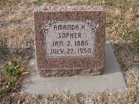 Amanda Helen Reinhart Sopher 1886 1950 Memorial Find A Grave