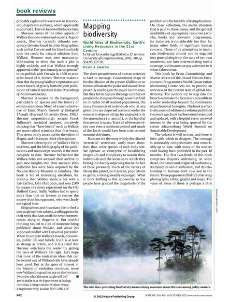 Pdf Mapping Biodiversity Dokumentips