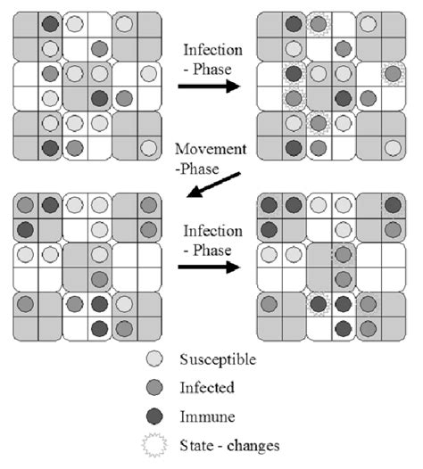 Visualisation Of The Rules For The Sir Cellular Automaton Download