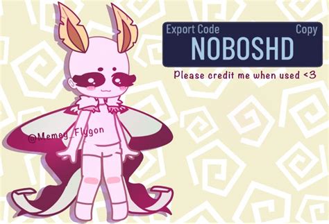 Gacha Luna Moth Base Gacha Hack Character Design Club Design Game