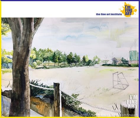 예고실기대회 풍경수채화 일산미술학원 아임파인아트