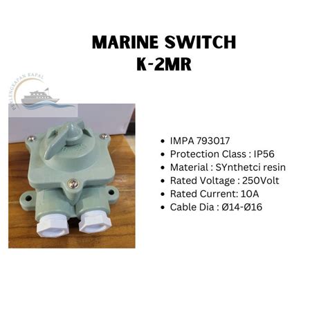 Jual Marine Switch K 2mr Impa 793017 Switch Listrik Marine Kapal