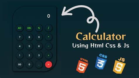 Create Calculator using Html Css & Js with source code - YouTube