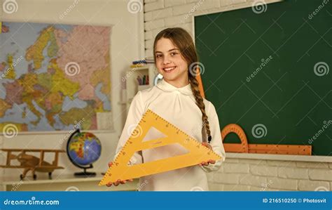 Geometry School Subject Education And School Concept Smart And Clever Concept Sizing And