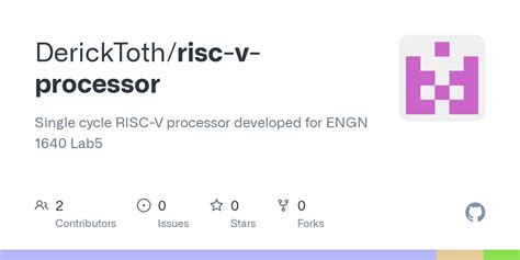 Github Dericktothrisc V Processor Single Cycle Risc V Processor