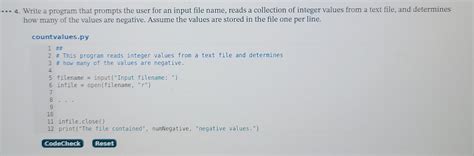 solved write a program that prompts the user for an input