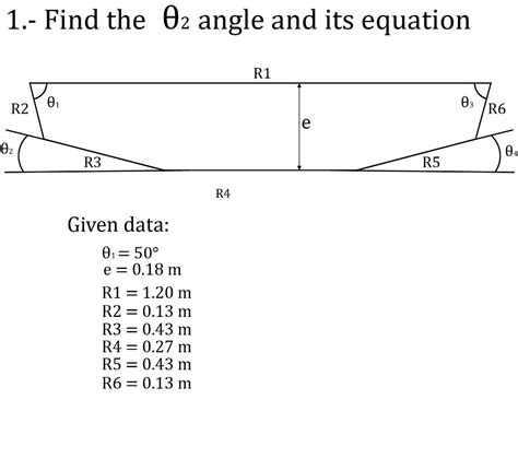 Solved Find the θ angle and its equation Given data Chegg com
