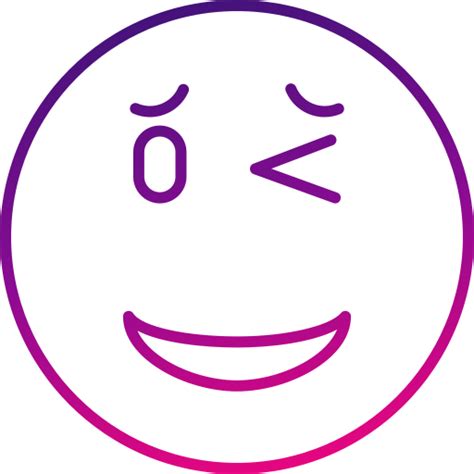 Wink Generic Gradient Outline Icon