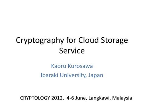 Ppt Cryptography For Cloud Storage Service Powerpoint Presentation