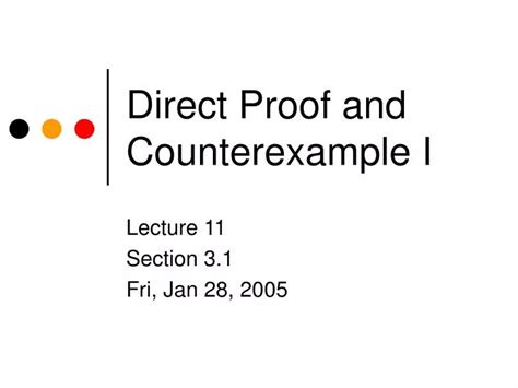 Ppt Direct Proof And Counterexample I Powerpoint Presentation Free Ppt Direct Proof And Counterexample I Powerpoint Presentation Free