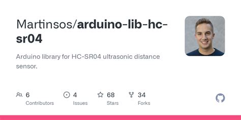 Github Martinsosarduino Lib Hc Sr04 Arduino Library For Hc Sr04 Ultrasonic Distance Sensor