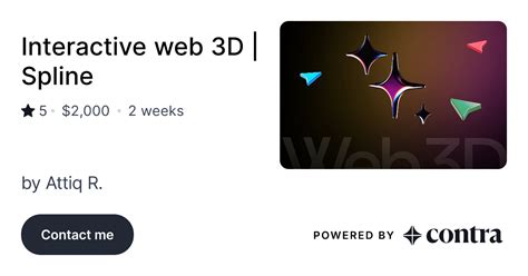 interactive web 3d spline by attiq r