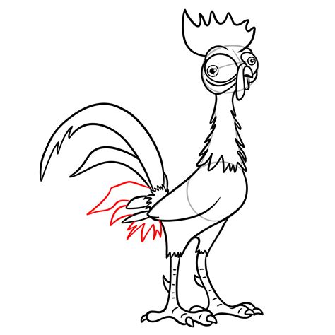 How To Draw Heihei From Moana And The Sequel In Easy Steps