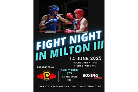 Fight Night In Milton Iii Experience Milton