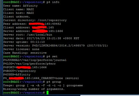 networking p4d and p4v configuration depot and workspace