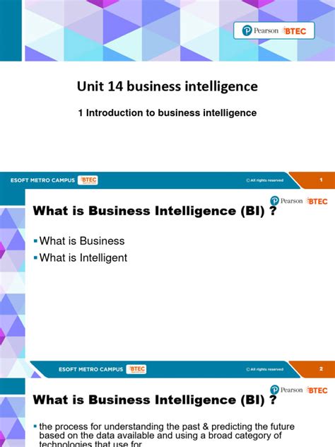 Hnd Bi W1 Introduction To Bi Pdf Business Intelligence Data