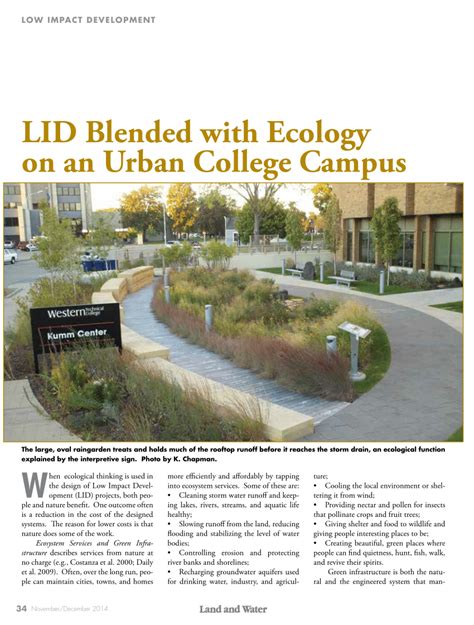 Pdf Low Impact Development Blended With Ecology