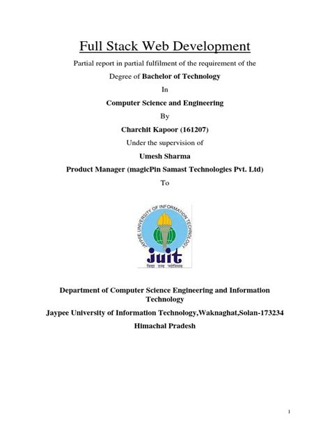 full stack web development pdf world wide web internet and web