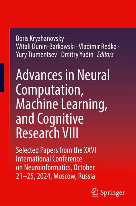 Advances In Neural Computation Machine Learning And Cognit Buch Jpc De