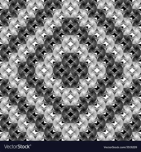 Design Seamless Monochrome Decorative Pattern Vector Image