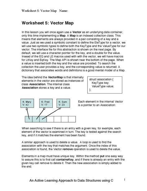 Vector Map 6 Questions Data Structure Exam Cs 261 Docsity