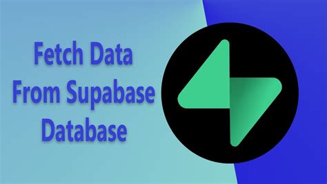 🚀 Fetch Data From Supabase In Flutter Flutter Supabase Database Tutorial Youtube
