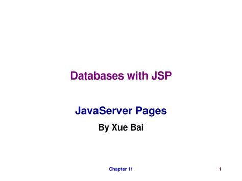 Ppt Databases With Jsp Powerpoint Presentation Free Download Id