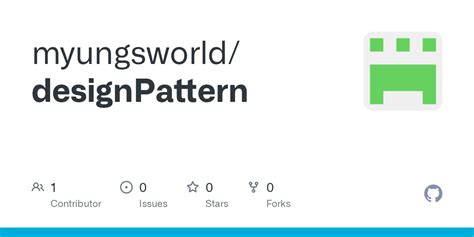 GitHub Myungsworld DesignPattern