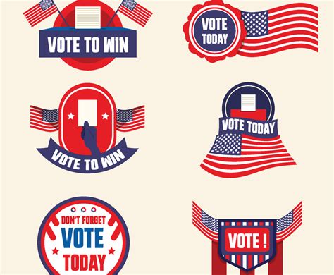 Us Election Sticker Vector Art And Graphics