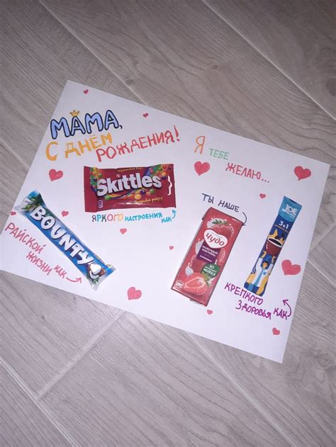 Подарок для Мамы на день рожденияПодарок своими руками Candy Ts