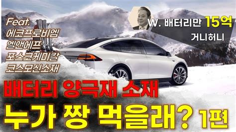 배터리 양극재 누가 빨리오를까 1편 F엘앤에프에코프로비엠포스코케미칼코스모신소재 Youtube