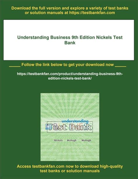 Understanding Business 9th Edition Nickels Test Bank Pdf