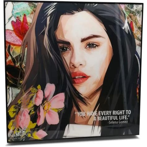 Selena Gomez Poster Pop Art Print Canvas Quotes Wall Decals Framed Fan