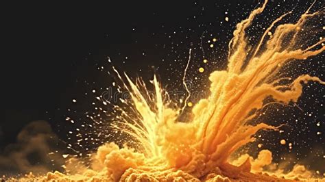 intense and dynamic 3d motion animation capturing the explosion generative ai stock video