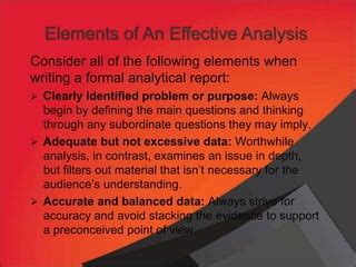 Analytical Report Ppt Department Of Civi PPT