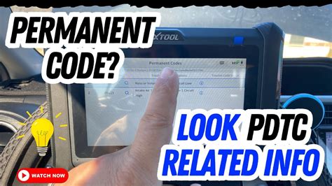 Say Bye To Permanent Codes Clear Pdtc Using Scan Tool Data Youtube