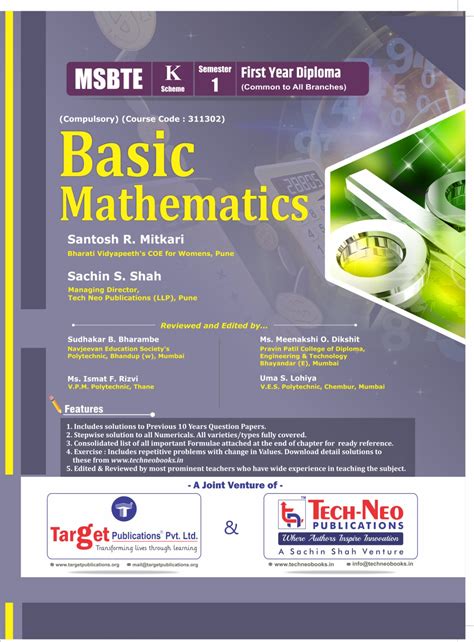 Tech Neo Basic Mathematics MSBTE K Scheme Bookwalas