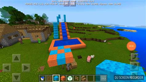 Cómo Hacer Un Tobogán Con Alberca En Minecraft Youtube