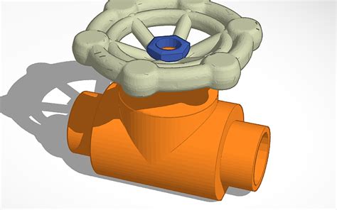 3d Design Valve Knob Steam Tinkercad