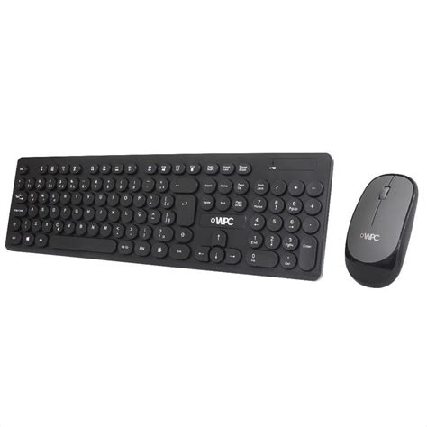 Kit Teclado E Mouse Sem Fio Wpc Premium Preto KaBuM