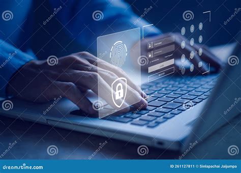 Username And Password Login With Biometric Identification Fingerprint