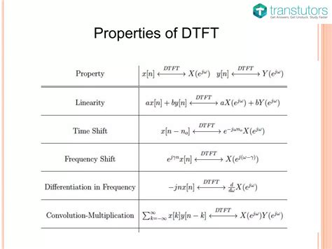 Determination Of Dtft Computer Science Pptx