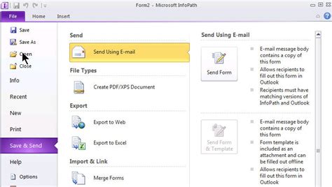 2010 How To Use Non Browser Forms Created By Infopath Filler Published To A Sharepoint Form