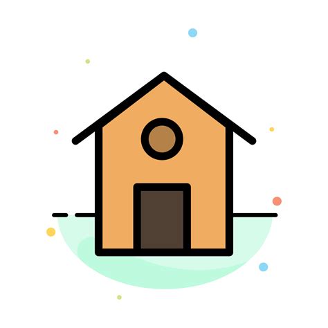 Home House Building Abstract Flat Color Icon Template 19113811 Vector Art At Vecteezy