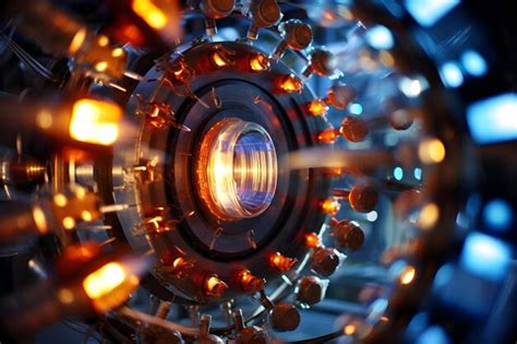 premium photo visualize the behavior of subatomic particles in a
